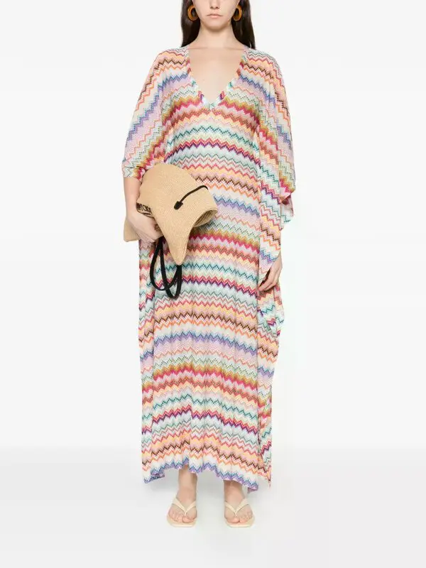 Missoni Chevron V-neck Maxi Dress