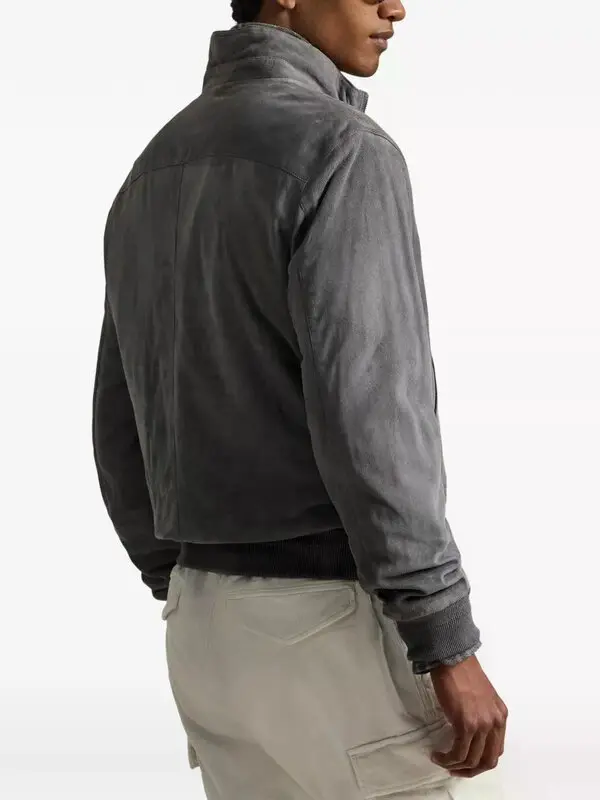 Polo Ralph Lauren Zip-up Bomber Jacket With Ribbed Detailing