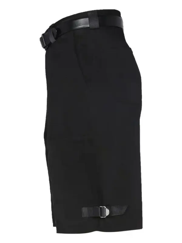 Alexander McQueen Belted Shorts With Adjustable Cuffs