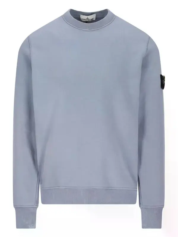 Stone Island Crew Neck Sweatshirt With Raglan Sleeves