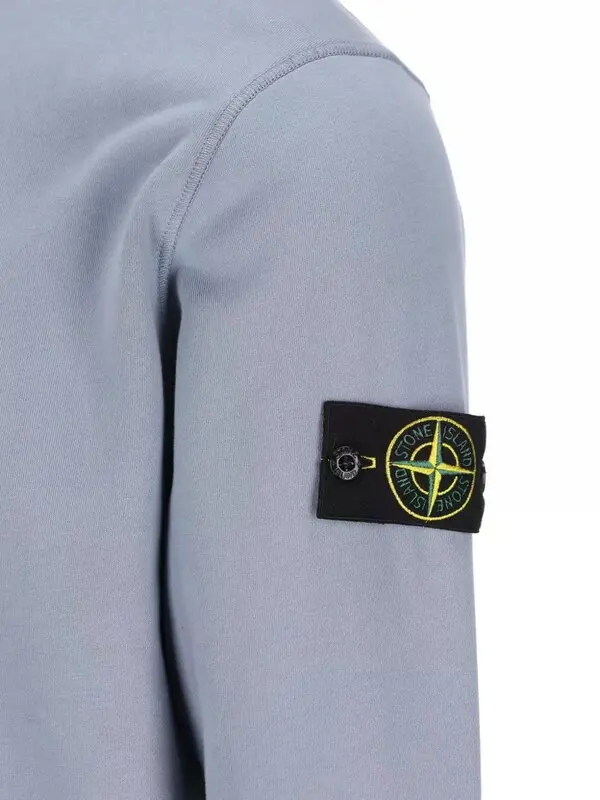 Stone Island Crew Neck Sweatshirt With Raglan Sleeves