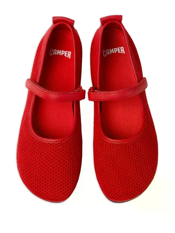 Camper Right Nina Strappy Ballet Flats - Red