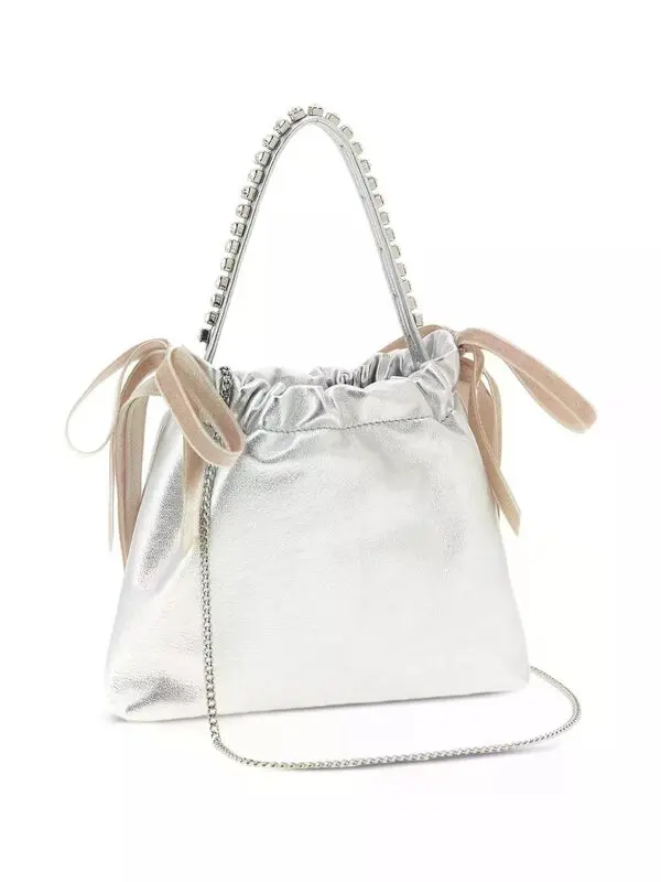 JIMMY CHOO Mini Drawstring Tote Bag