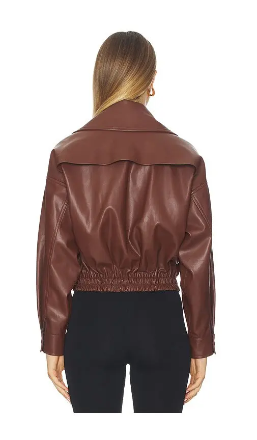SELMACILEK Lea Tan Leather Jacket