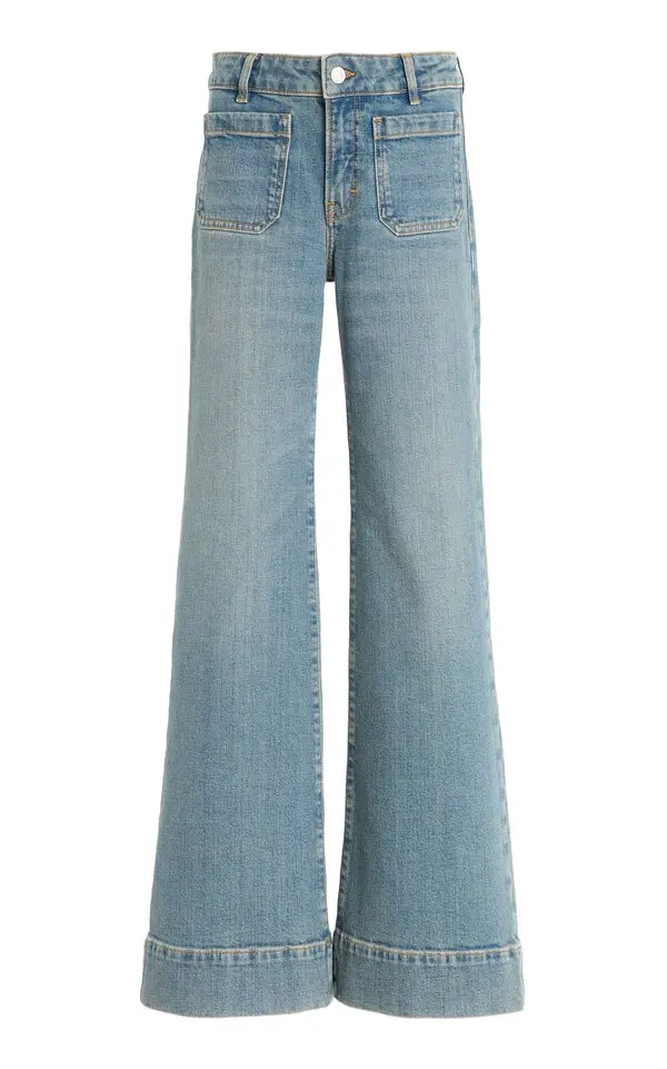 JEANERICA St Monica Stretch Low-rise Flared Jeans - Medium Wash