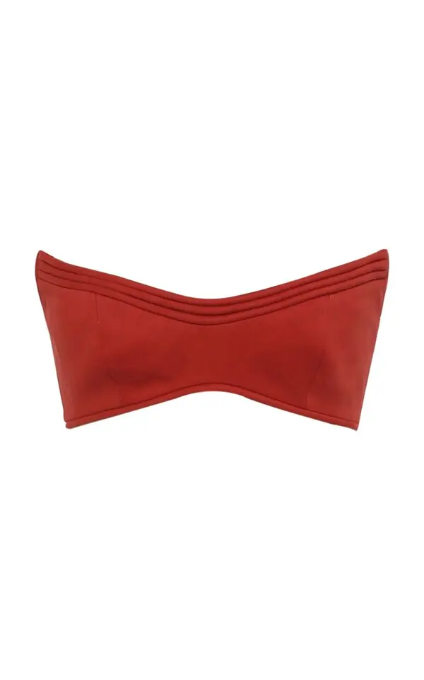 Zimmermann Rebellion Corded Cotton Bralette - Red