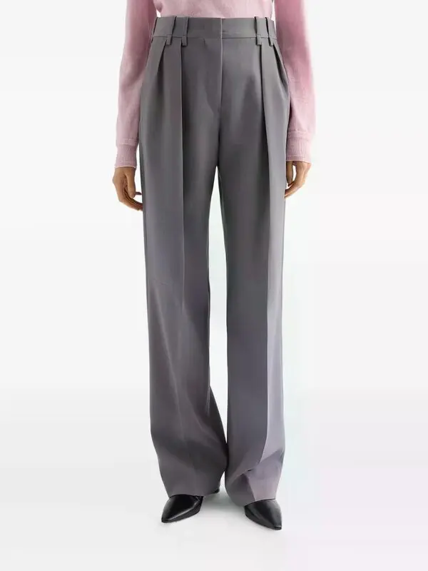 JIL SANDER Pleated Belt-loop Trousers