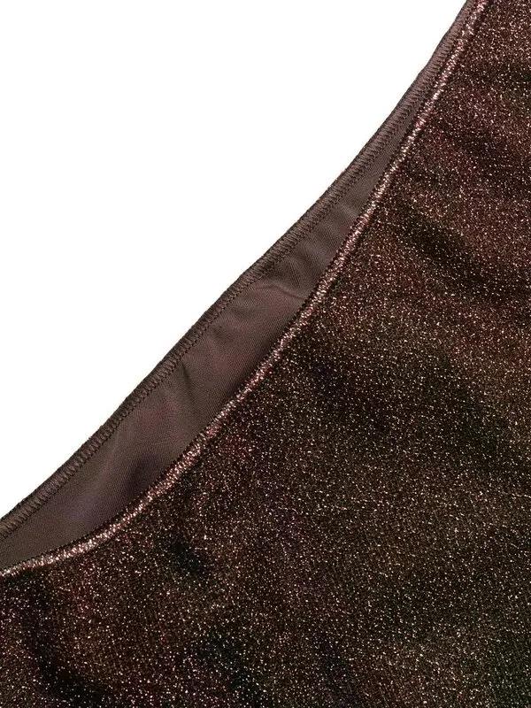 Oseree Metallic Thread Scoop Bikini