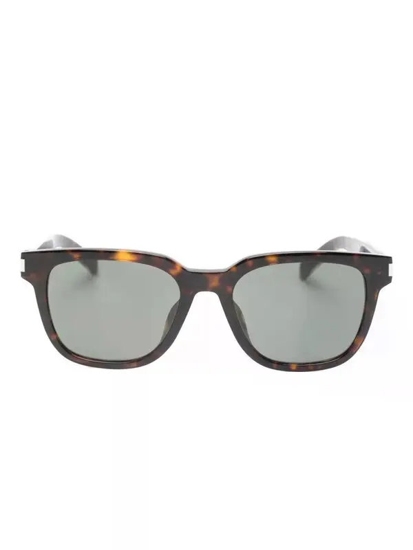 Saint Laurent Square Frame Sunglasses - Brown