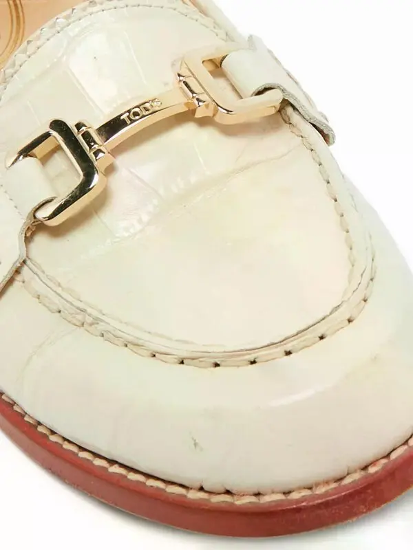 TOD'S Embossed Leather Loafers
