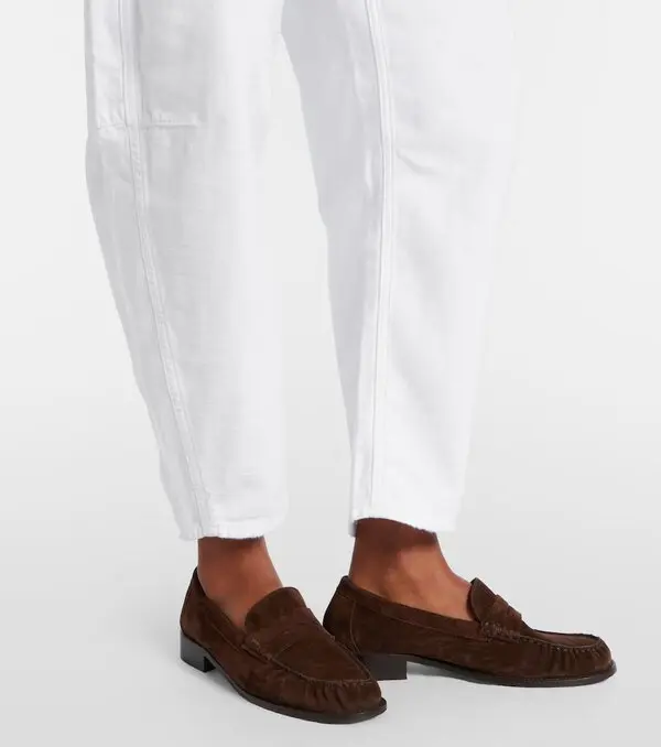 Polo Ralph Lauren High-rise Barrel-leg Jeans - White