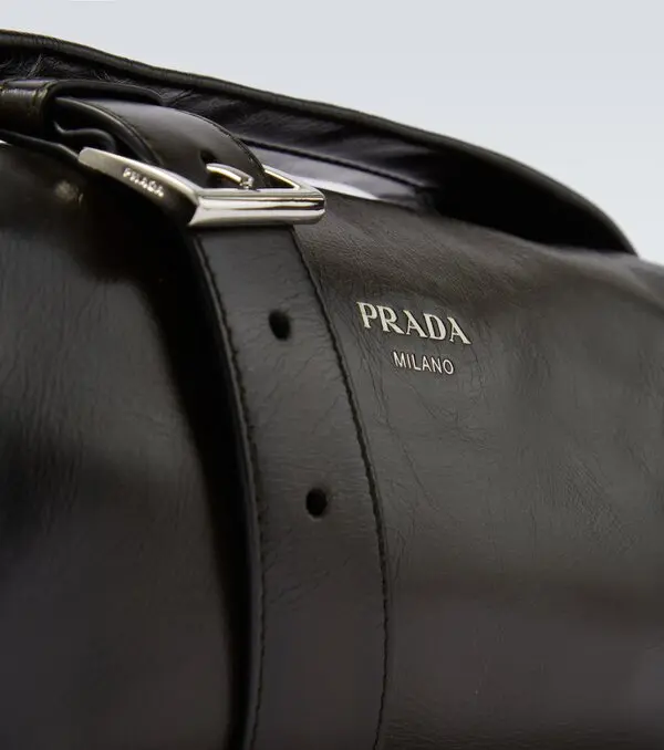 Prada Calf Leather Tote Bag - Green
