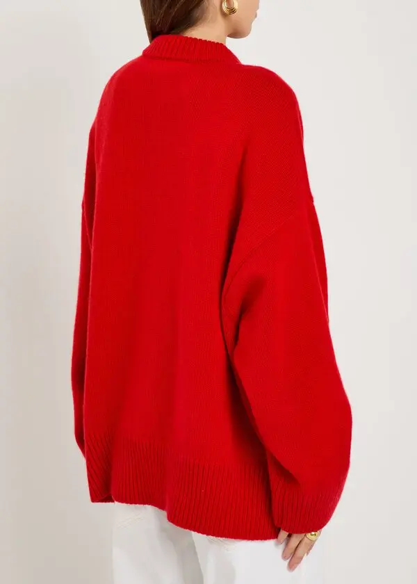 THE ELDER STATESMAN Cashmere Mock-neck Jumper