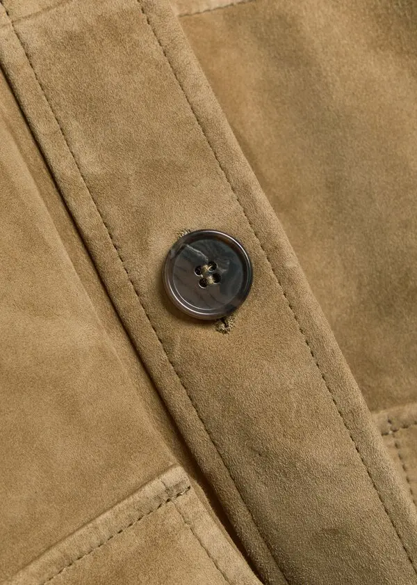 ARMA Kaylee Panelled Suede Shirt Jacket