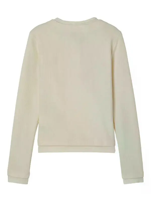 B+AB Tie Detail Long Sleeve Top - Neutrals