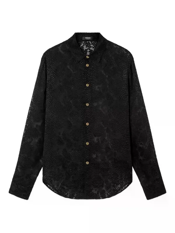Versace Snakeskin-pattern Shirt