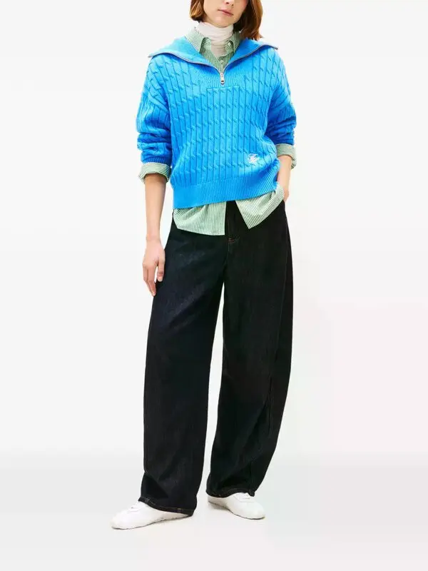 Tommy Hilfiger Zip Cable-knit Sweater