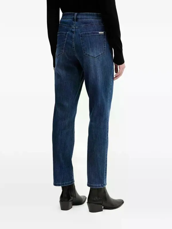 Joseph Ribkoff Silver-tone Hardware Denim Jeans - Blue
