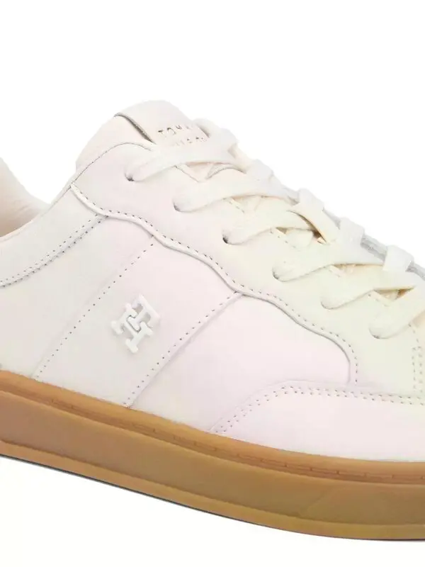 Tommy Hilfiger Leather Low-top Sneakers With Logo Detail