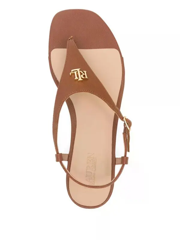 Ralph Lauren Leather Buckle-fastening Sandals - Brown