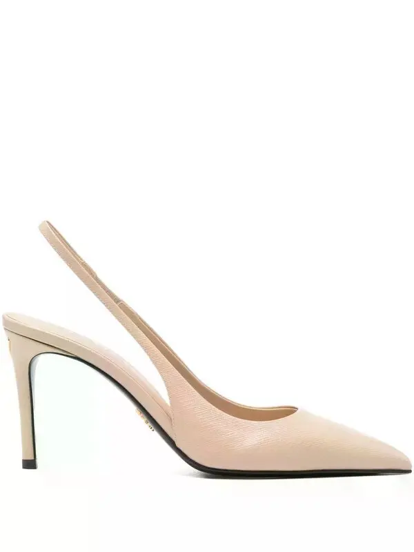 Prada Slingback Strap Pointed Pumps