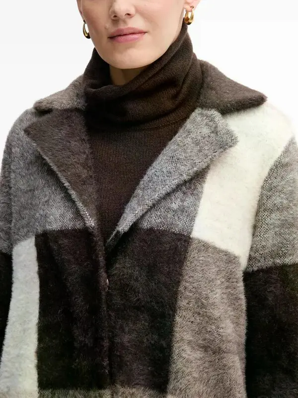 Joseph Ribkoff Checkered Patch Pocket Coat