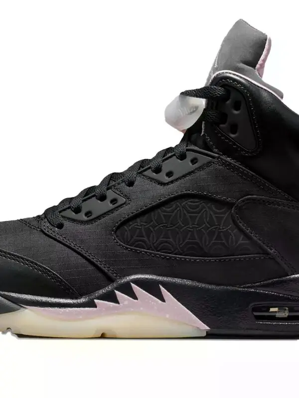 JORDAN 5 Embossed Air Trainers - Black
