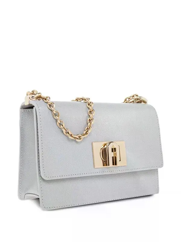 Furla 1927 Leather Tote Bag - Grey