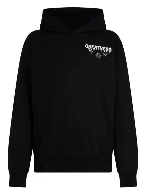 Philipp Plein Appliquéd Hooded Sweatshirt