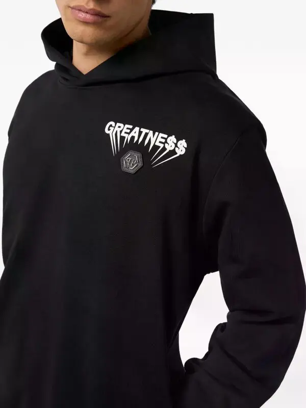 Philipp Plein Appliquéd Hooded Sweatshirt