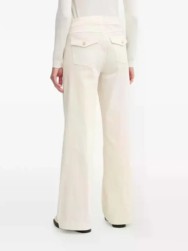 Joseph Ribkoff Button-detailed Wide-leg Trousers