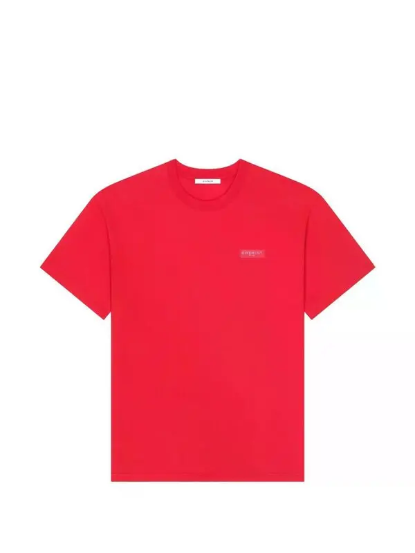 Givenchy Logo-patch Short-sleeve T-shirt - Red