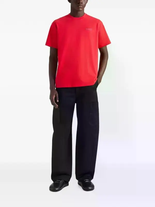 Givenchy Logo-patch Short-sleeve T-shirt - Red