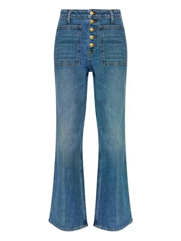 Ulla Johnson Button-up Pocket Jeans - Blue