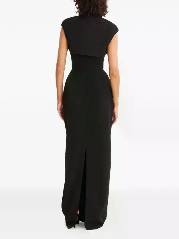 MOOS STUDIO Cap-sleeved Maxi Dress