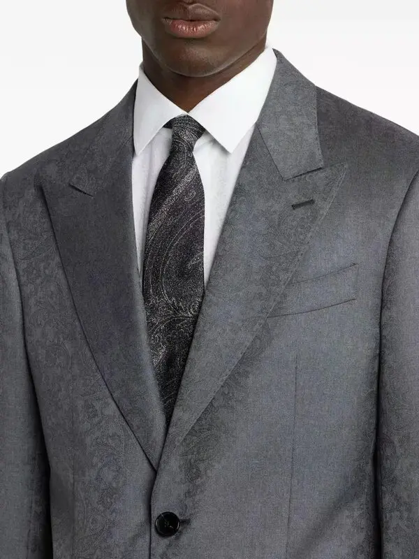 Etro Floral Paisley Single-breasted Suit