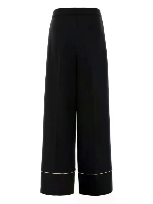 Fendi Pleated Front Side Pocket Straight Leg Trousers