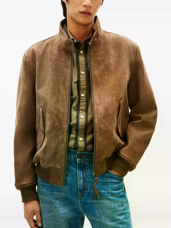 Tommy Hilfiger Suede Bomber Jacket