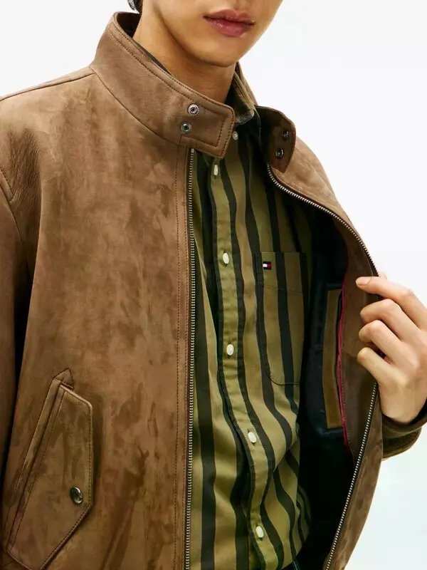 Tommy Hilfiger Suede Bomber Jacket