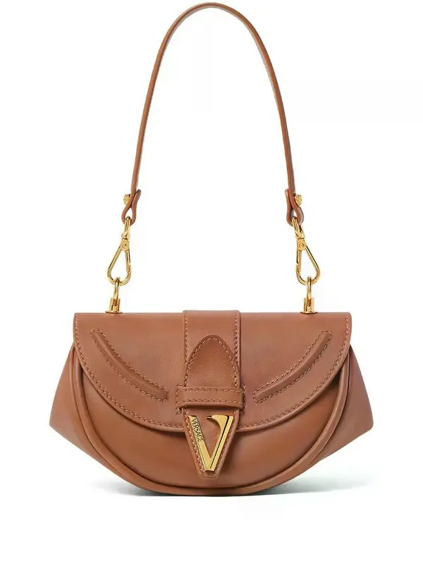 Versace Virtus Shoulder Bag - Brown