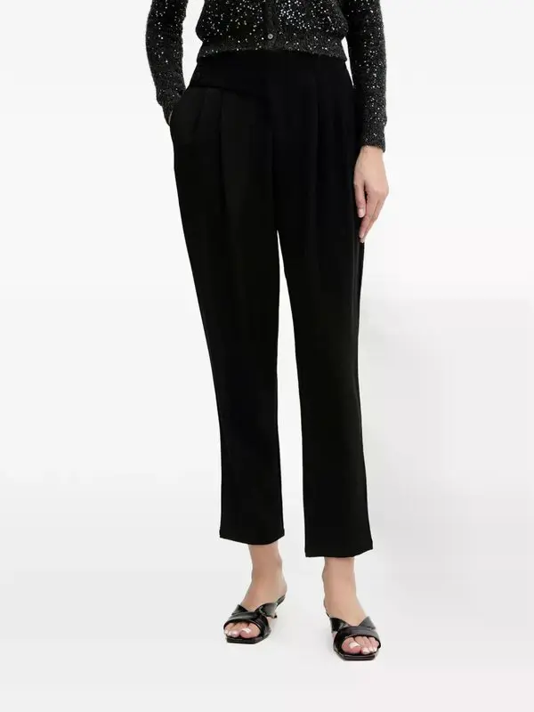 FRACOMINA Buttoned Pleated Trousers - Black