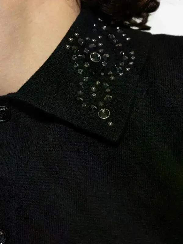 Versace Embellished Collar Sleeveless Vest