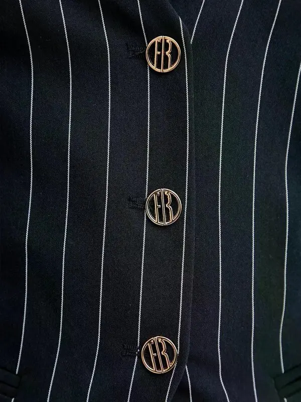 FRACOMINA Pinstripe Halter Vest