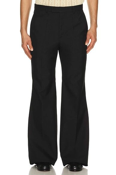 Valentino Garavani Diagonal Wool Trouser - Nero