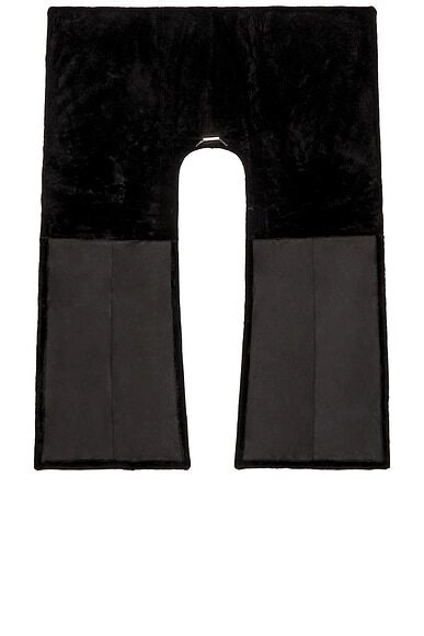 Nour Hammour Edra Draped Shearling Cape