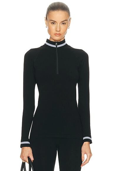 The Upside Seamless Quarter Zip Base Layer Top