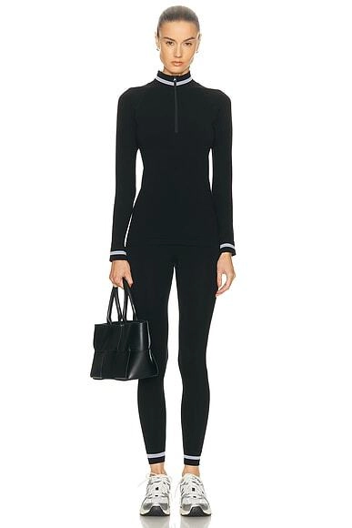 The Upside Seamless Quarter Zip Base Layer Top