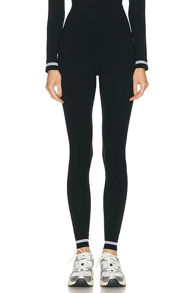 The Upside Seamless Midi 25 Base Layer Legging - Black