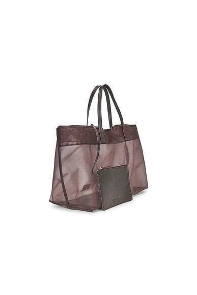 Staud Christos Large Mesh Tote - Espresso