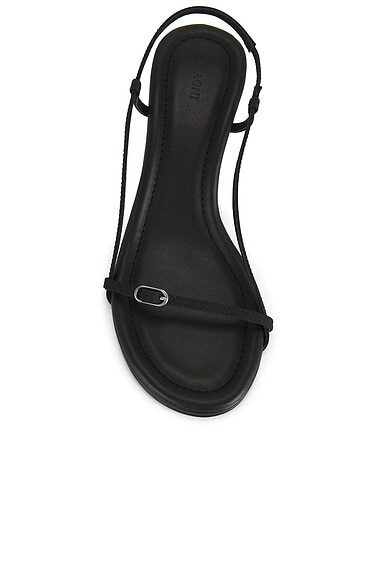 ST. AGNI Petit Belt Slingback Heel - Black
